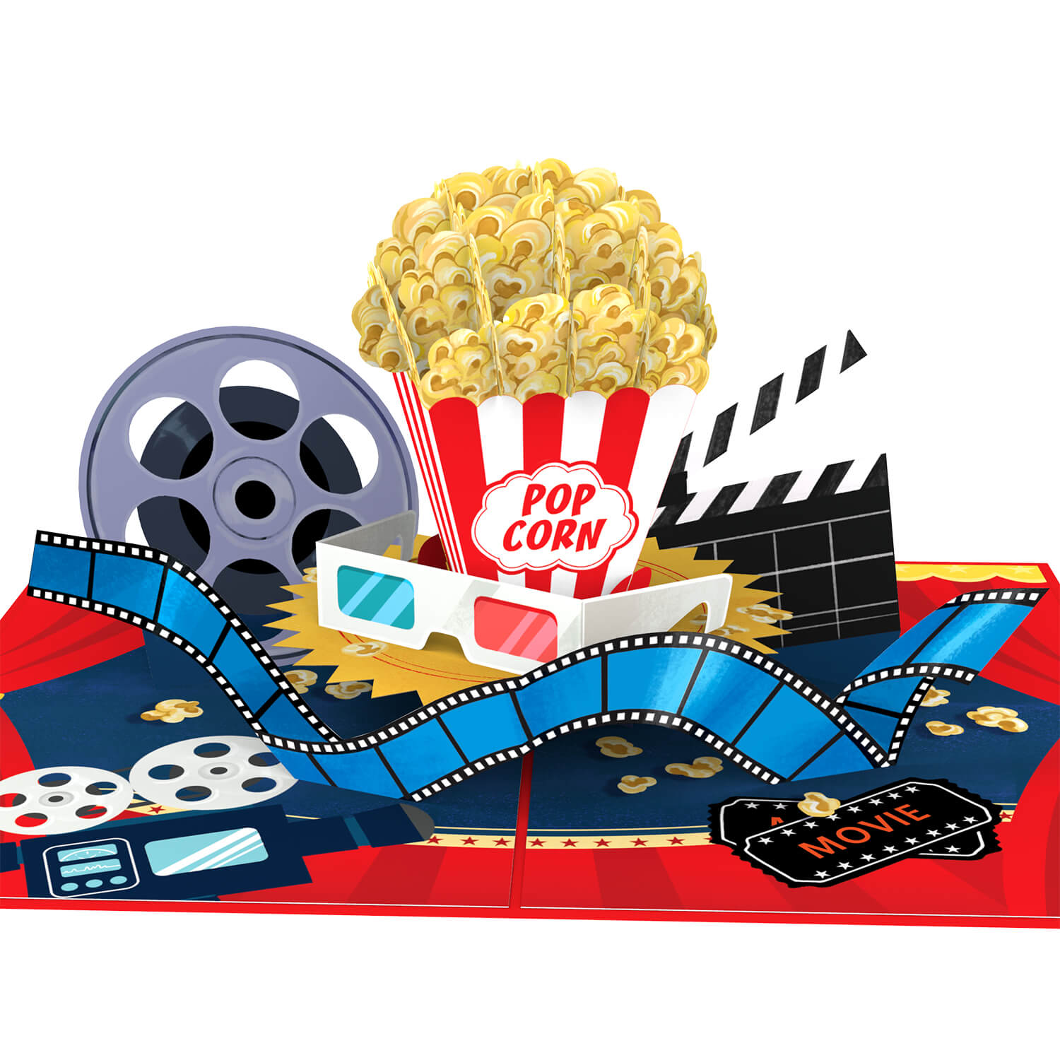 Carte Pop-Up Popcorn | papercrush